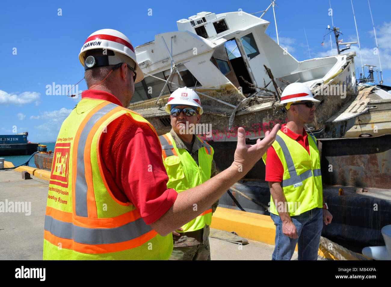 U.S. Army Corps of Engineers Puerto Rico RFO Commander Lt. Col. Roberto ...