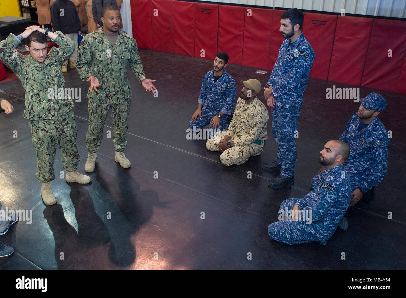 MANAMA, Bahrain (Feb 20, 2018) U.S. Coast Guardsmen instruct Bahrain ...