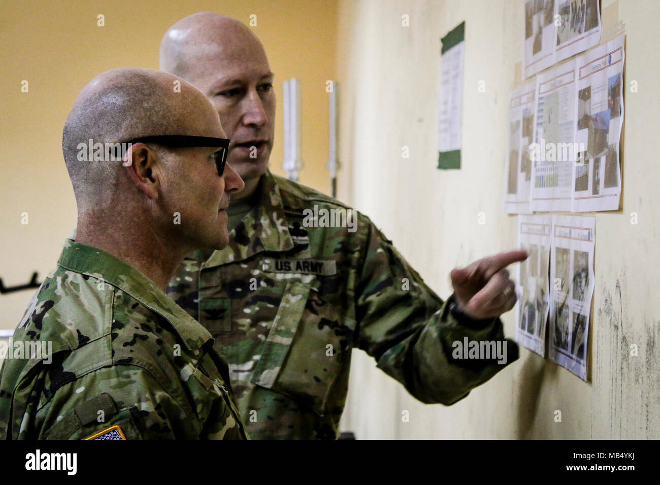 Lt. Gen. Christopher Cavoli (left), commander of U.S. Army Europe, and ...