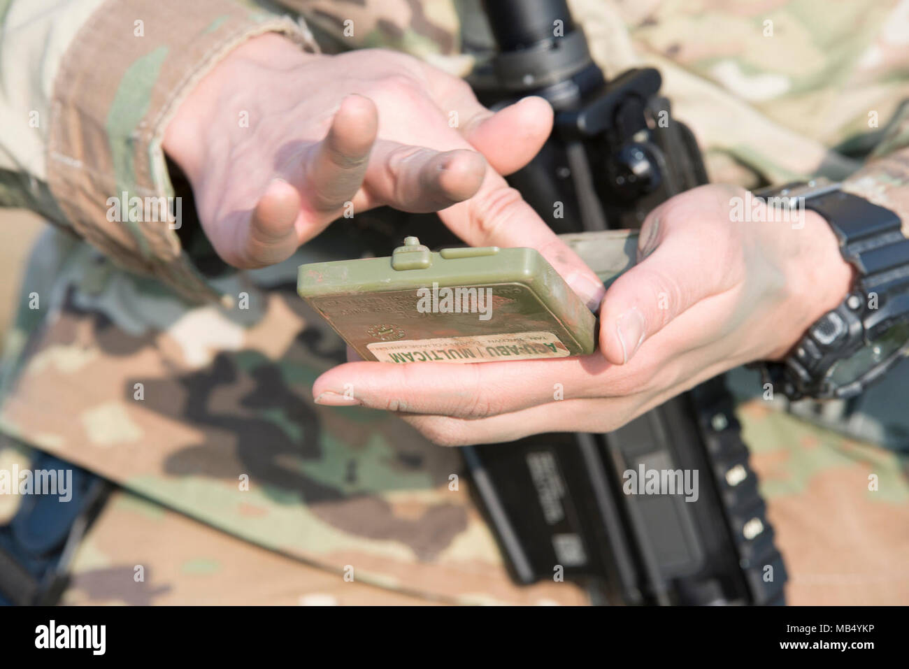 U.S. Army Spc. Jacqueline Delgado, assigned to the Chièvres Military ...