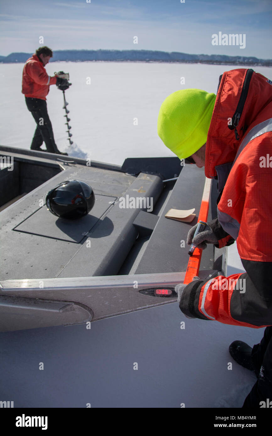 Dan DeVaney (right) and Bill Chelmowski, both with the U.S. Army Corps ...