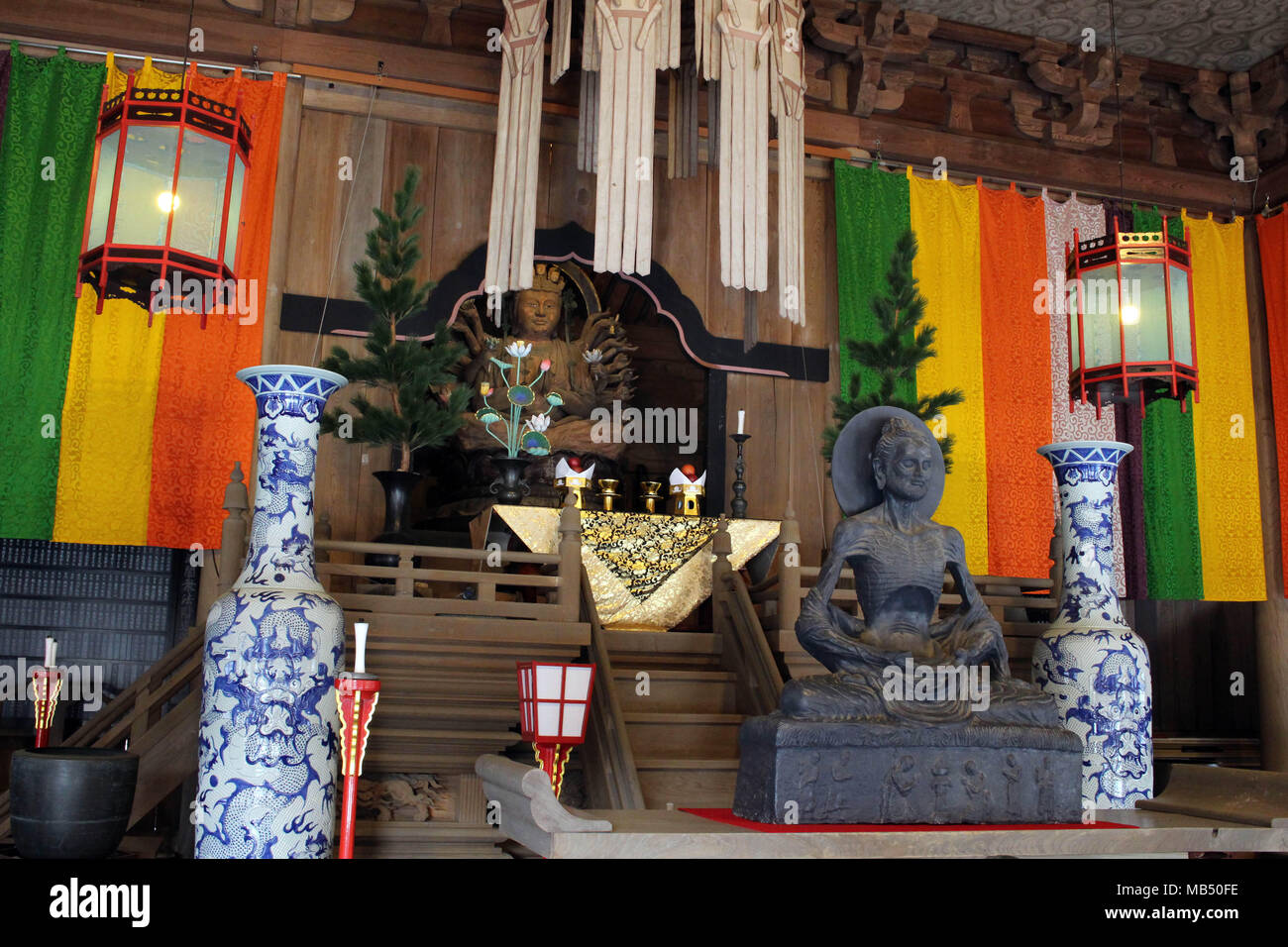 Translation: The Buddha statues around Kenchoji Zen temple. One of Five ...
