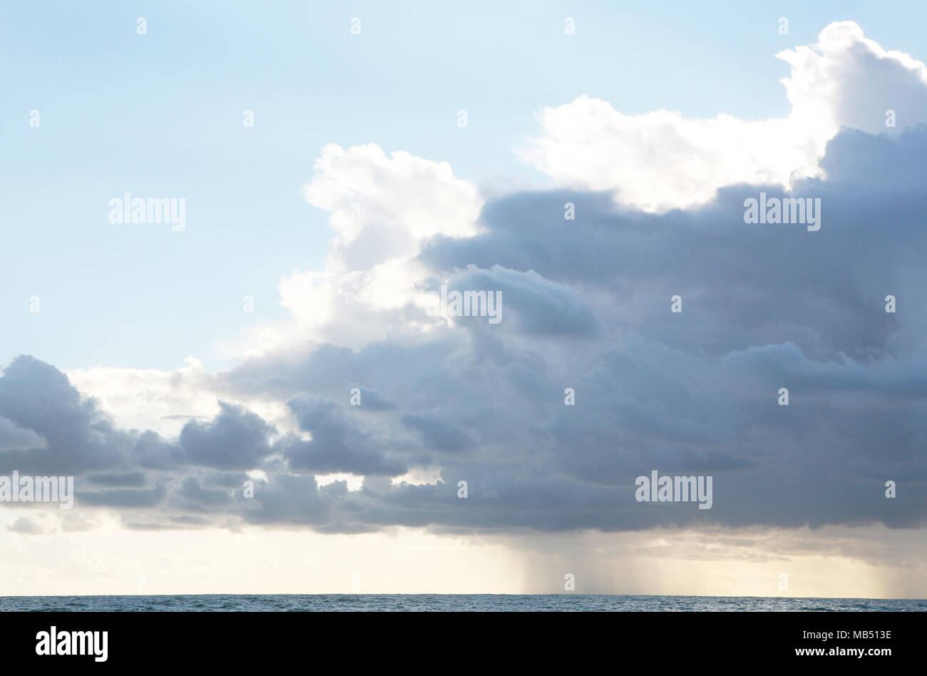 Storm rain cloud over the sea Stock Photo - Alamy