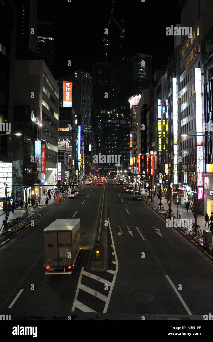 Tokyo japan february neon hi-res stock photography and images - Alamy