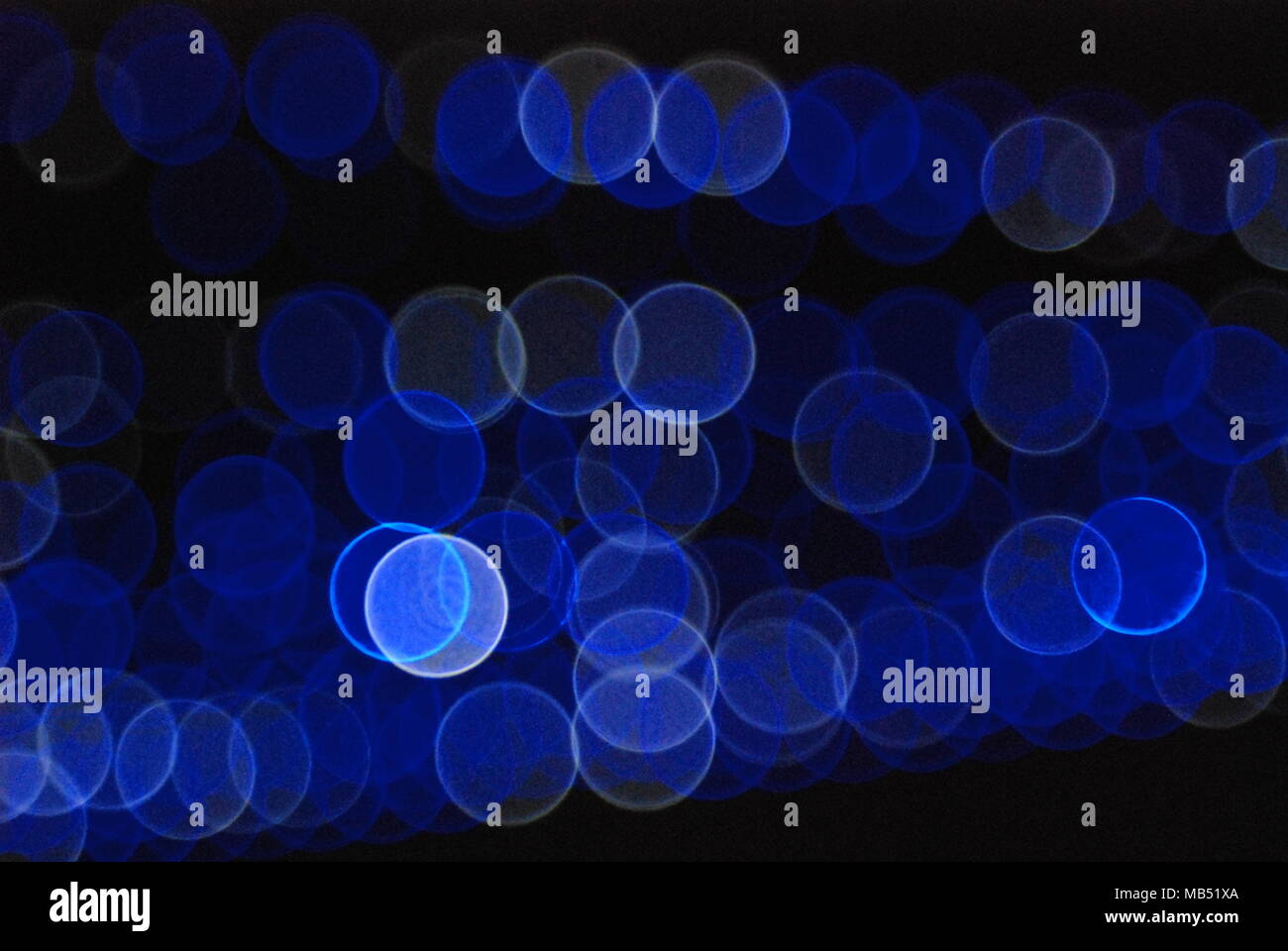 BLUE LUMINOUS BALLS Stock Photo - Alamy