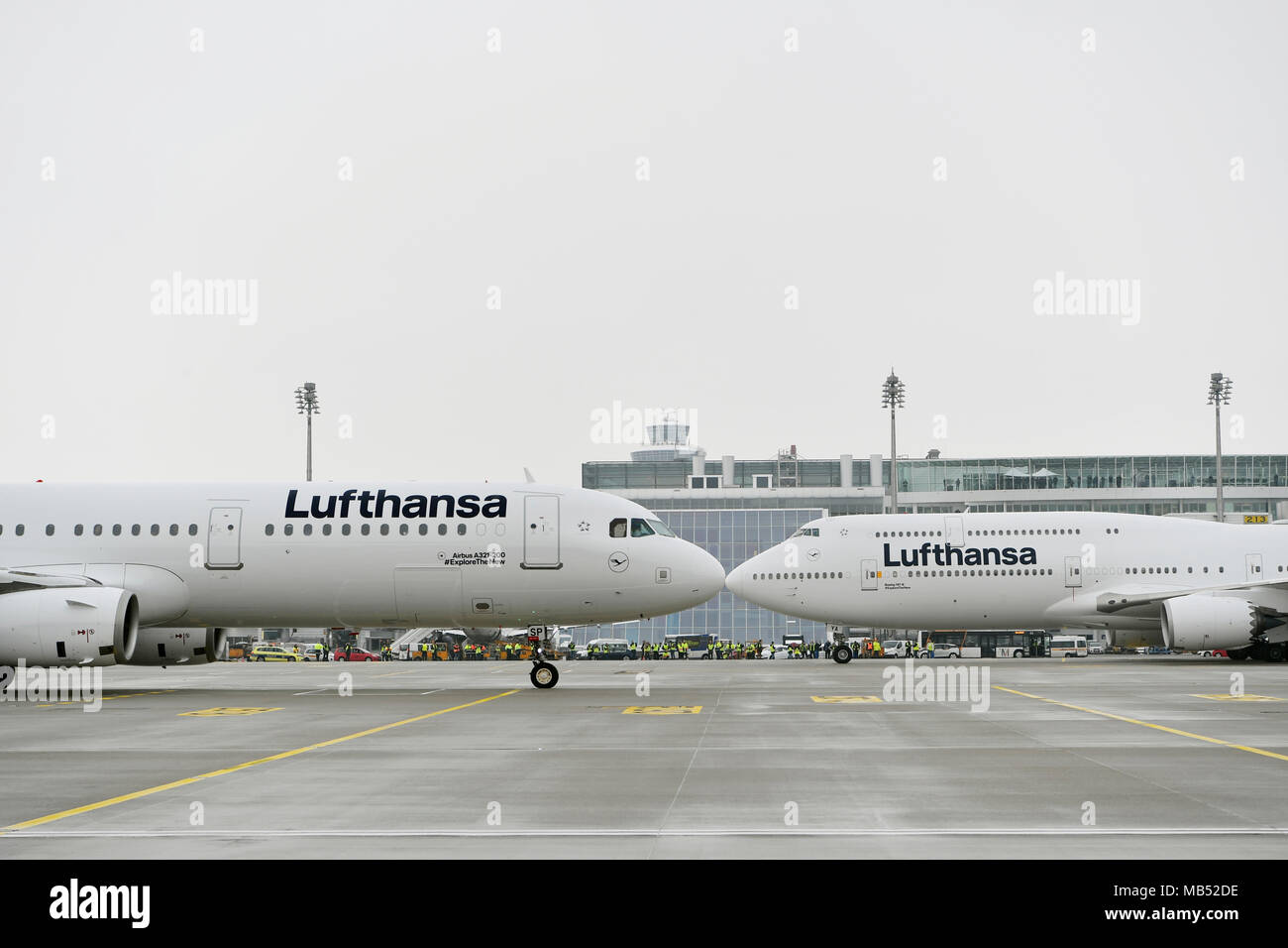 Lufthansa New Livery New Lufthansa Branding Boeing B747 800 And