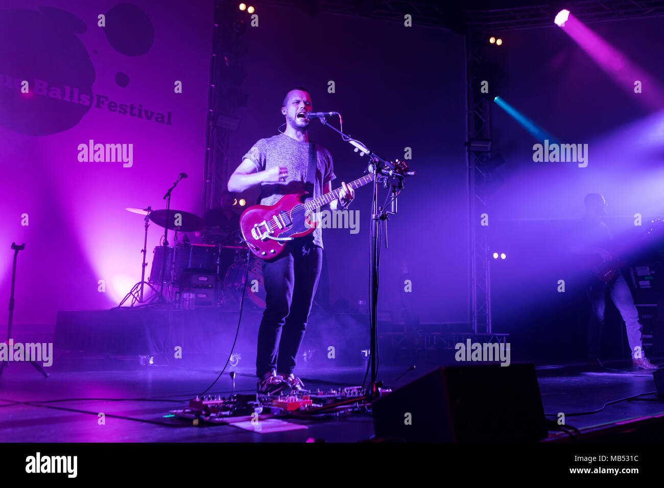 The British band Wild Beasts with singer Hayden Thorpe live at the 25th ...