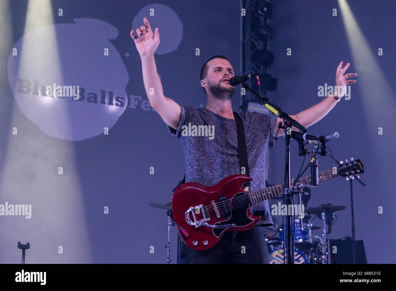 The British band Wild Beasts with singer Hayden Thorpe live at the 25th ...