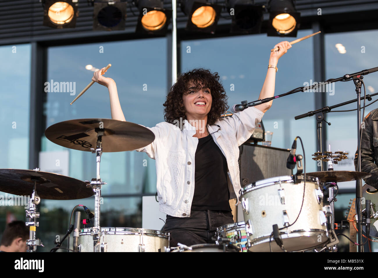 The Swiss musician duo Me + Marie with Maria de Val and Roland ...