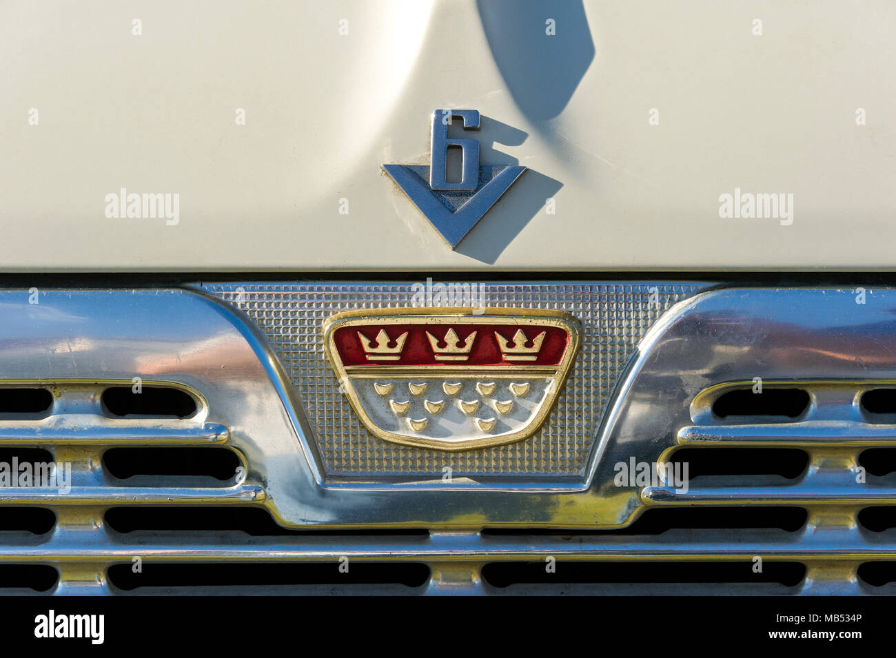Logo on oldtimer FORD Taunus 20M, P5, built 1964 to 1967, Bavaria ...