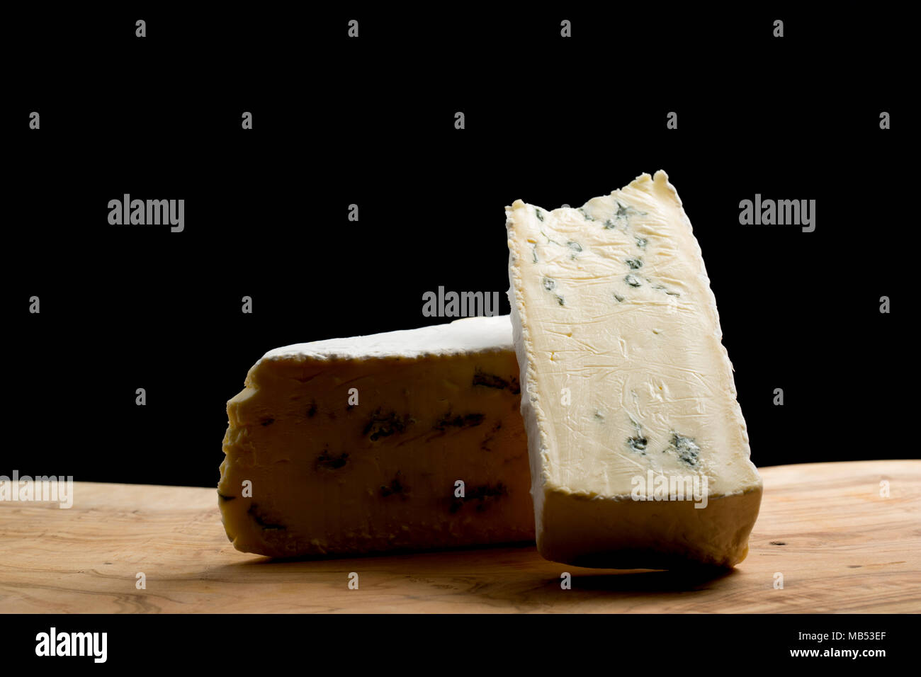 German cambozola cheese, also known as blue brie, bought from a ...