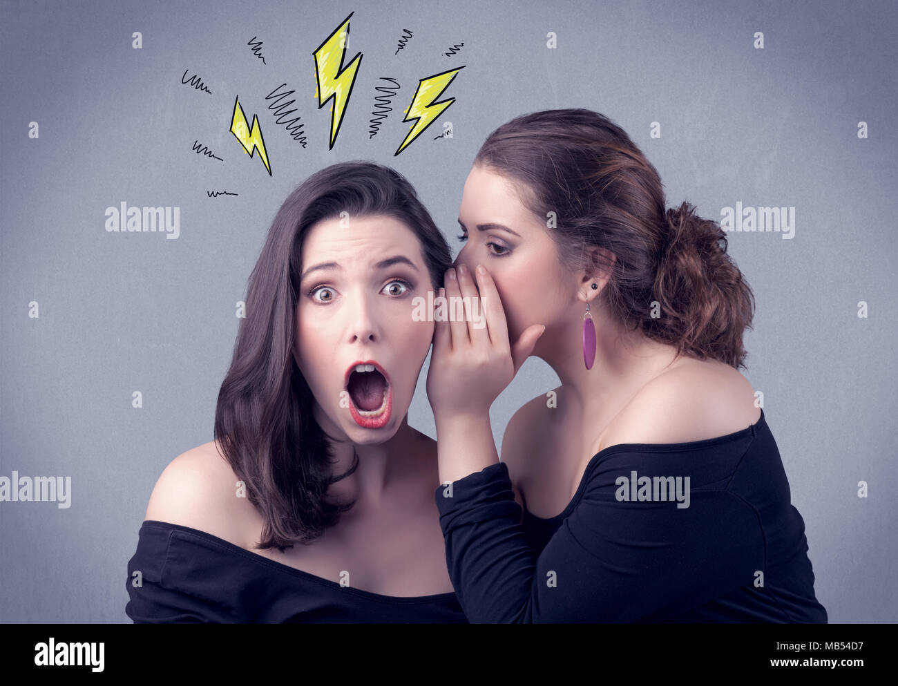 Women women telling secrets hi-res stock photography and images - Alamy