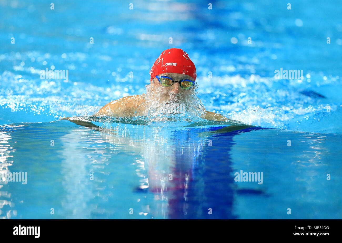England's Jacob Leach competes in the Men's SB8 100m Breaststroke Final ...