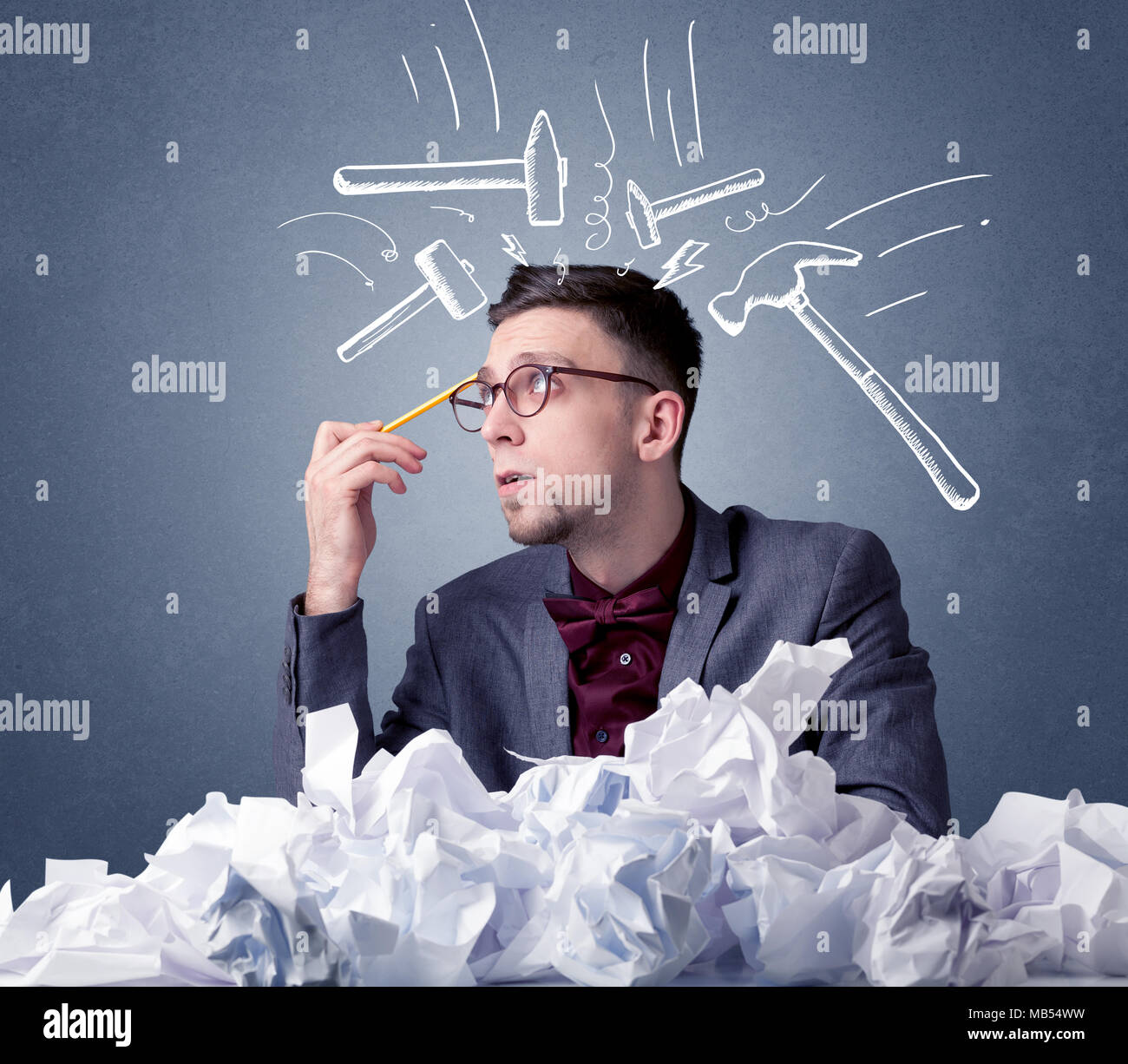 Hitting With Head High Resolution Stock Photography and Images - Alamy