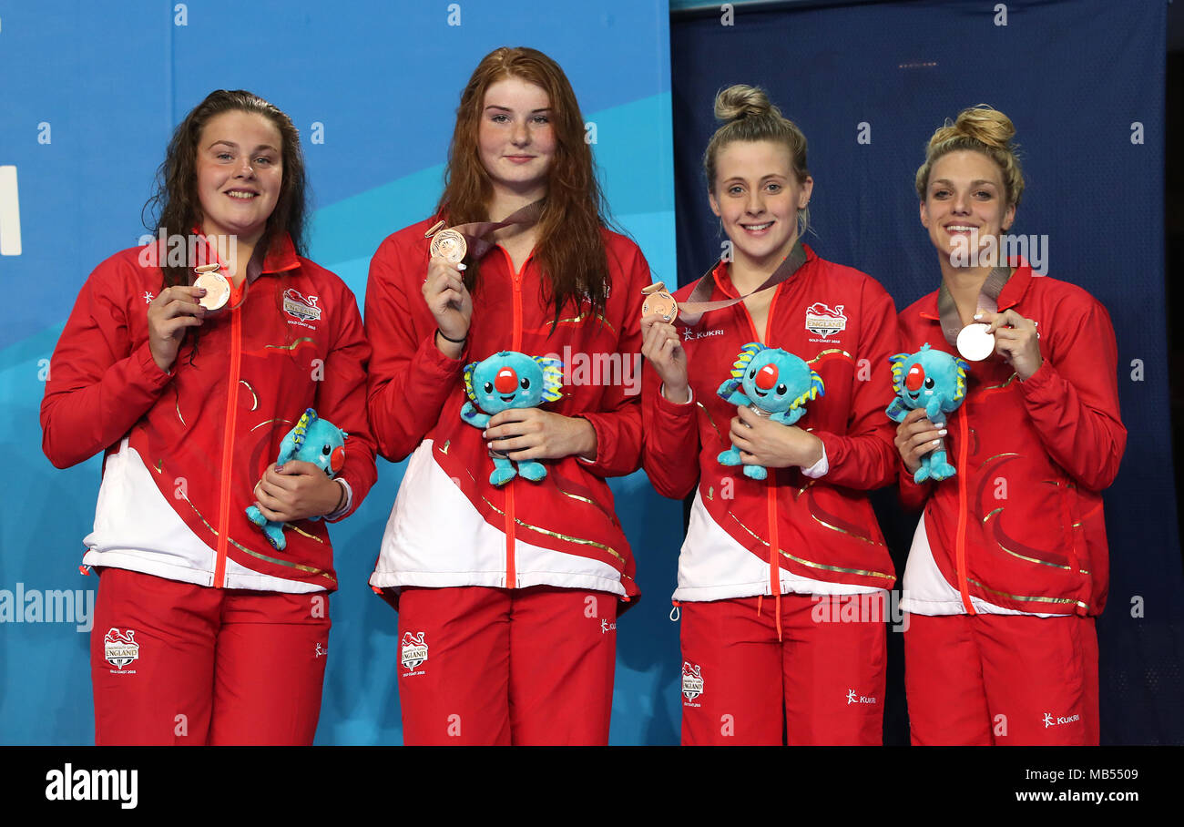 England's Holly Hibbott, Freya Anderson, Aimee Willmott and Eleanor ...
