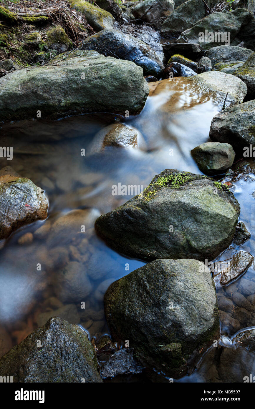 Small stream and rocks Stock Photo - Alamy