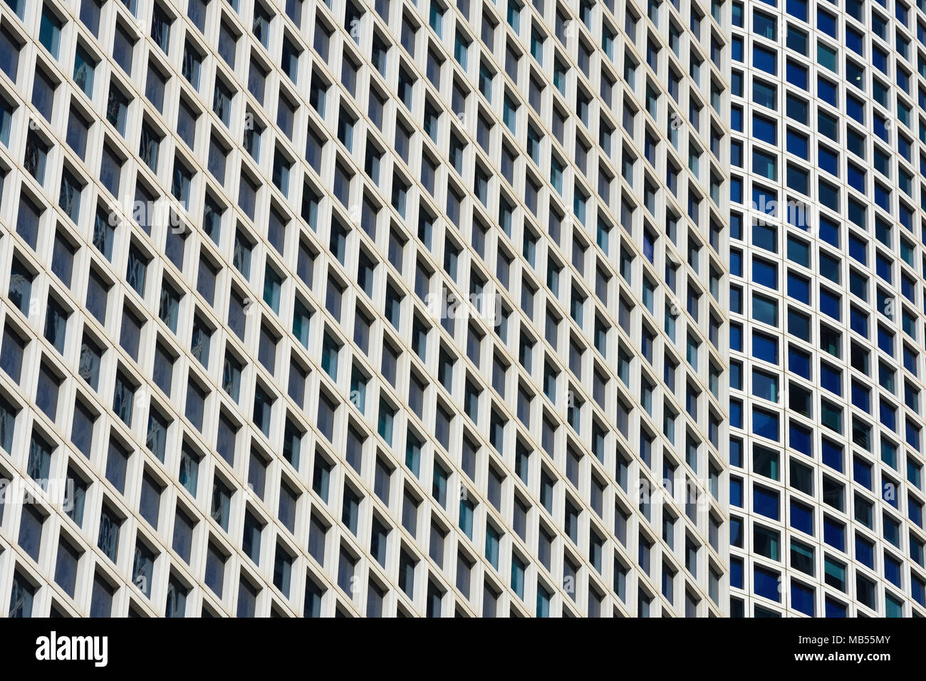 Perspective view of modern office building in Tel Aviv. Israel Stock ...