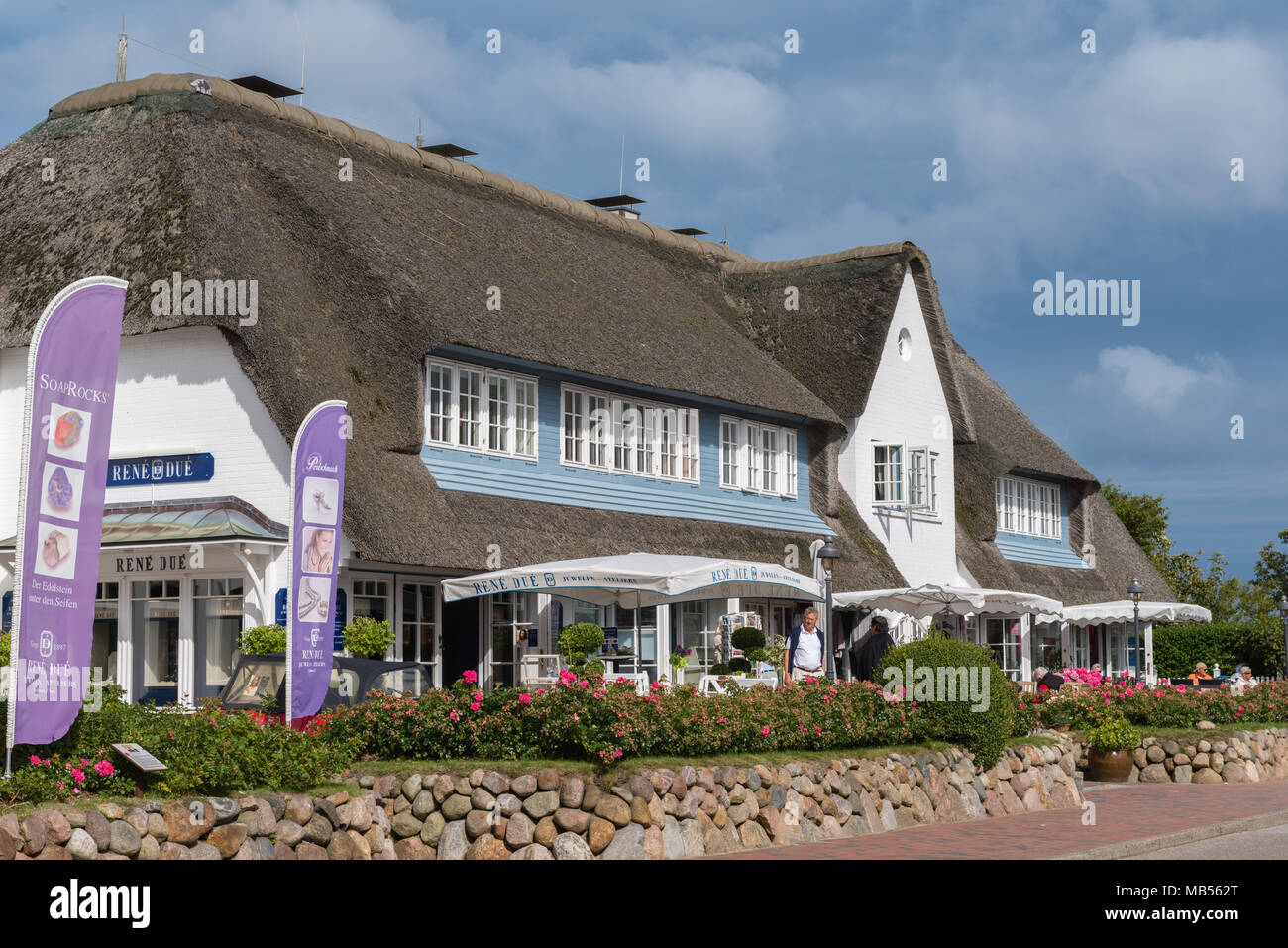 Jeweler´s studio and shop in a traditional Frisian house with thatched ...