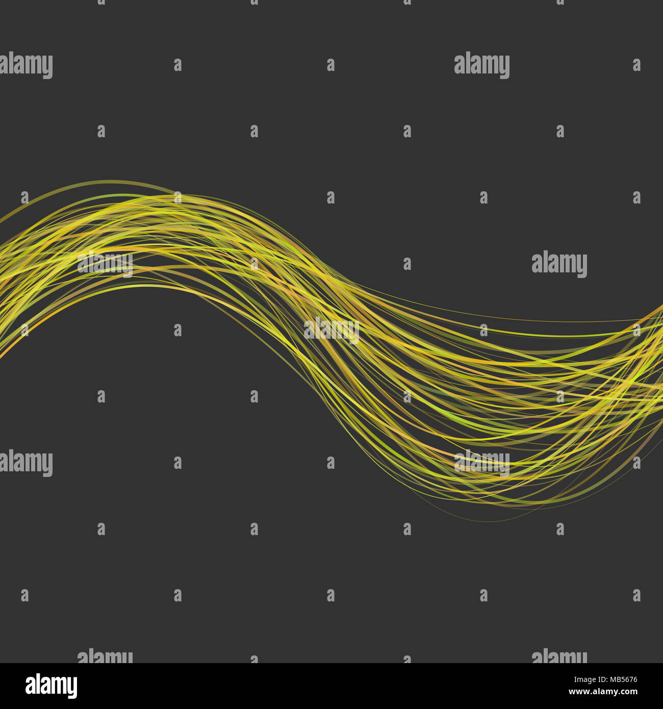 Abstract modern wavy stripe background - graphic design from yellow ...