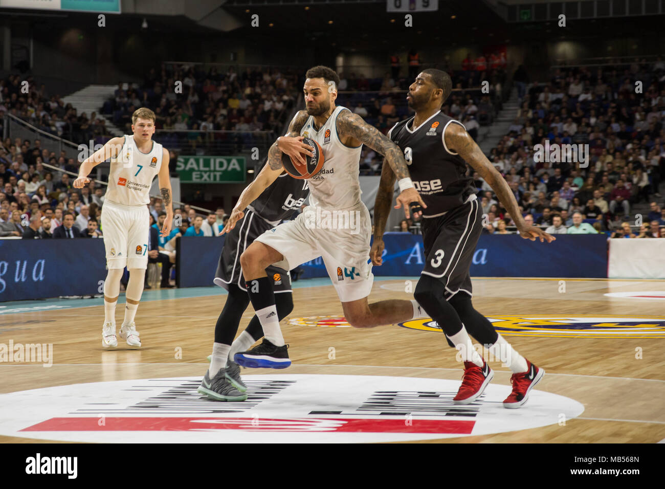 Madrid, Spain. 06th Apr, 2018. Jeffery Taylor during Real Madrid ...