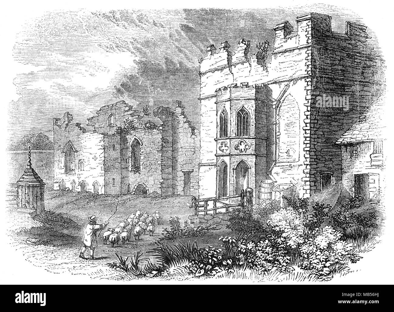 Ruined 12th century medieval castle hi-res stock photography and images ...