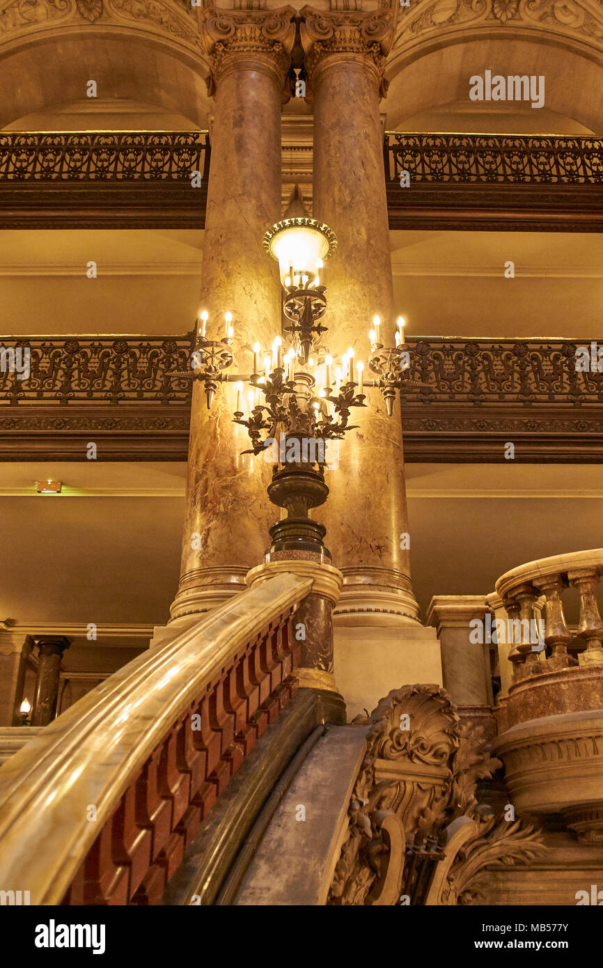 interior of the palais garnier, the home of the paris opera Stock Photo ...