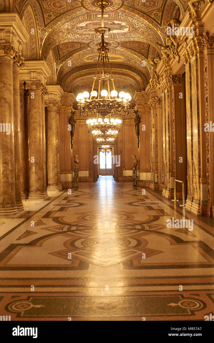 interior of the palais garnier, the home of the paris opera Stock Photo ...