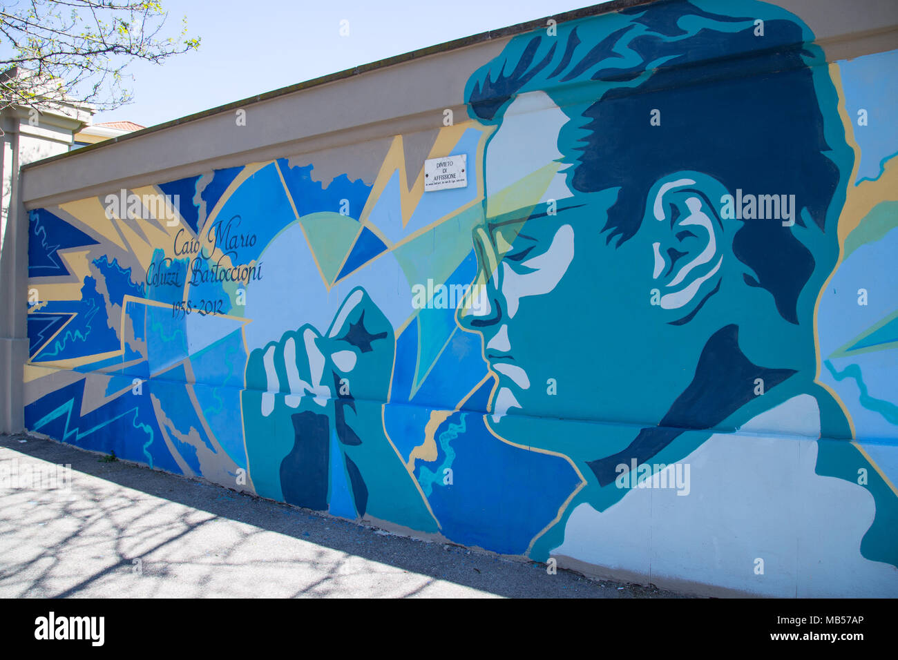 Rome, Italy. 07th Apr, 2018. Caio Mario Coluzzi Bartoccioni Along the ...