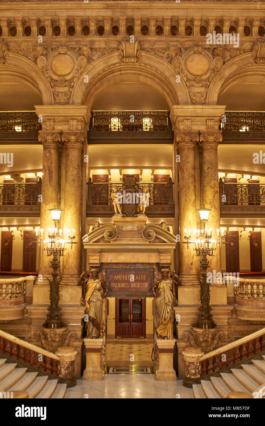 interior of the palais garnier, the home of the paris opera Stock Photo ...