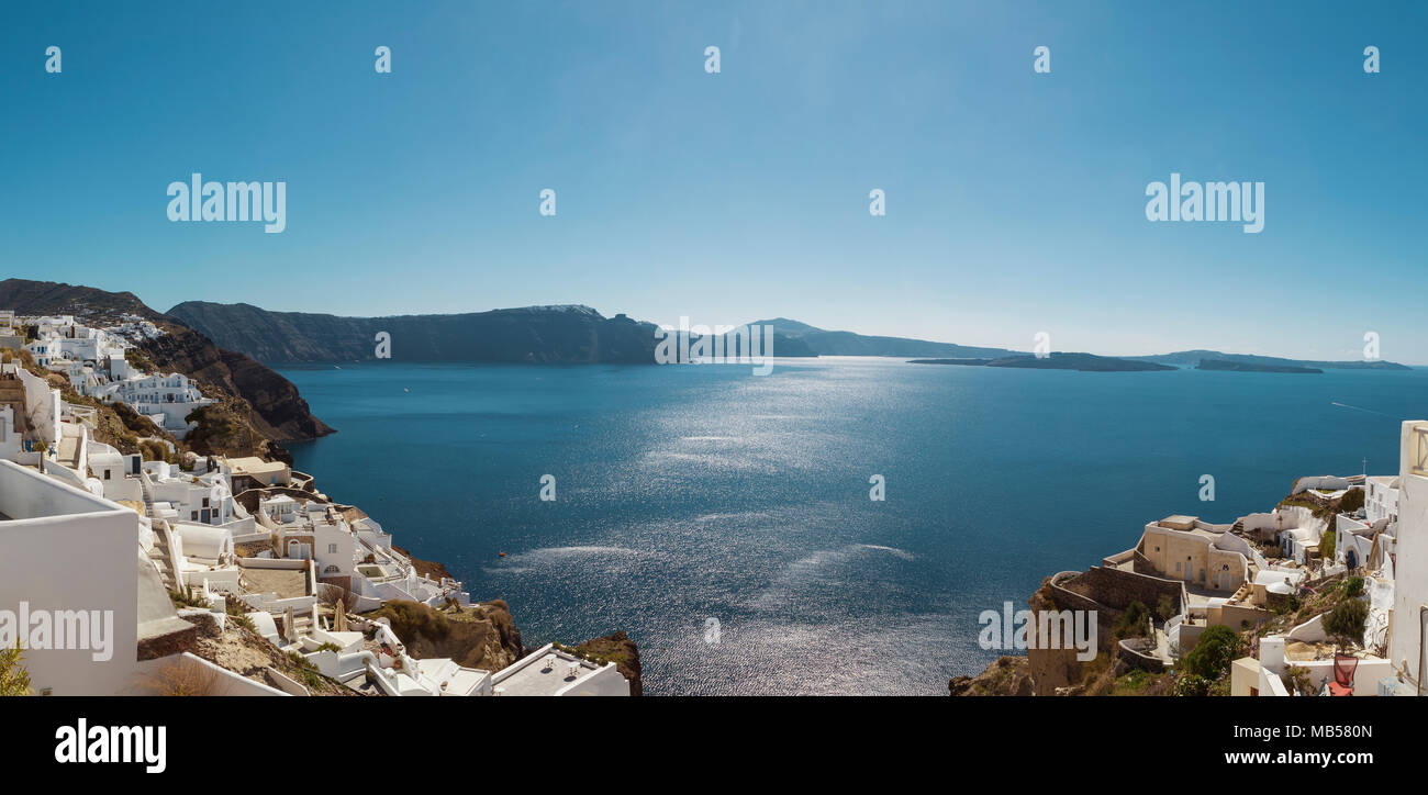 Panoramic view oia resort hi-res stock photography and images - Alamy