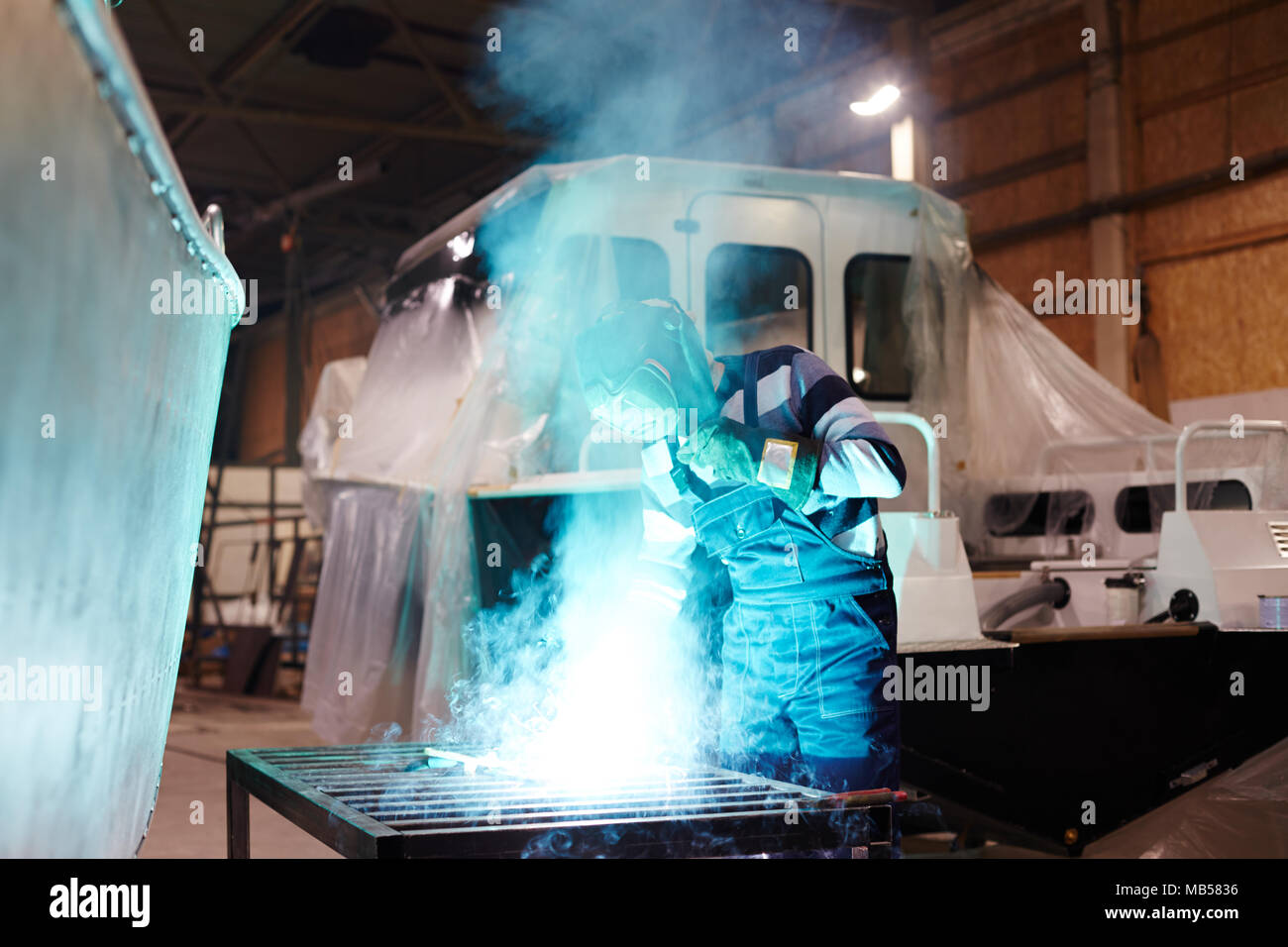 Shipbuilding Welder Welding High Resolution Stock Photography and ...
