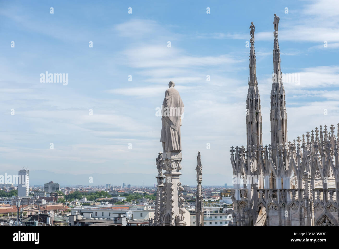 Aerial view of Milan, Italy Stock Photo - Alamy