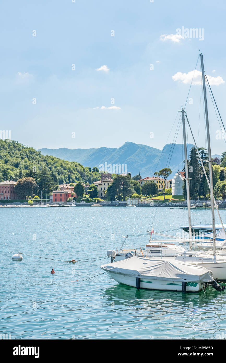 Boat on Lake Como, Italy Stock Photo - Alamy