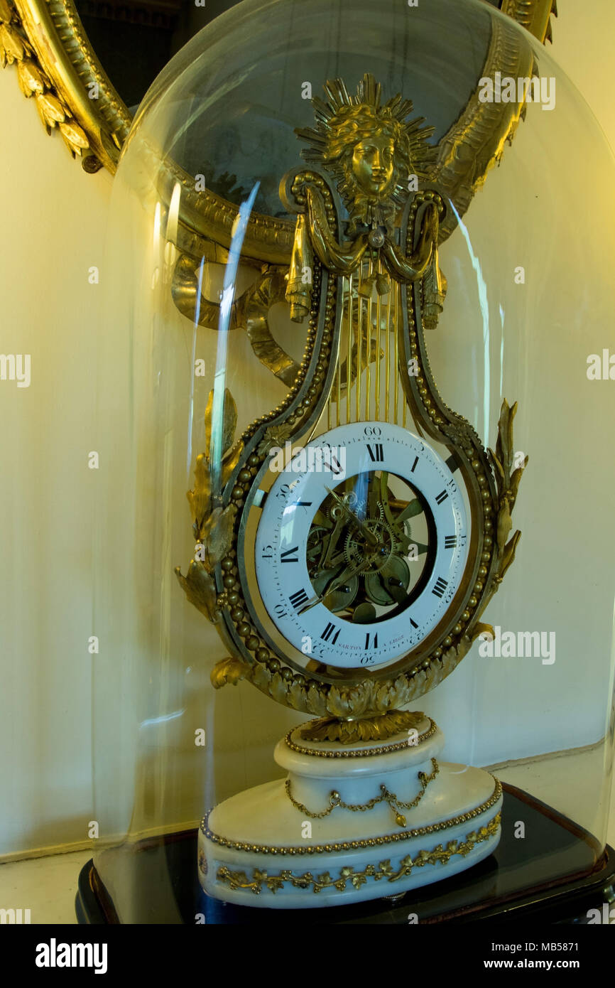 Antique clock in Princess Mary's Dressing Room Stock Photo - Alamy