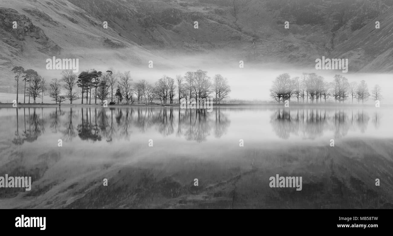 Buttermere uk spring Black and White Stock Photos & Images - Alamy