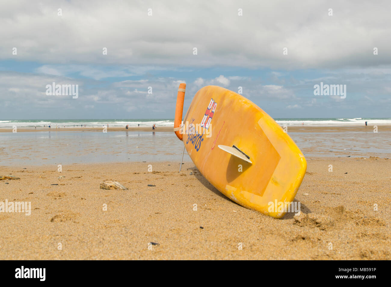 Lifeguard's surf board Stock Photo - Alamy