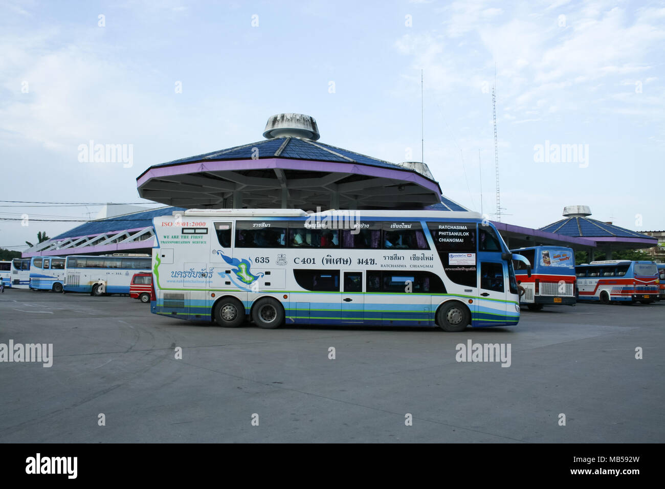 CHIANG MAI, THAILAND - AUGUEST 18 2007: Scania Irizar of Nakhonchai ...