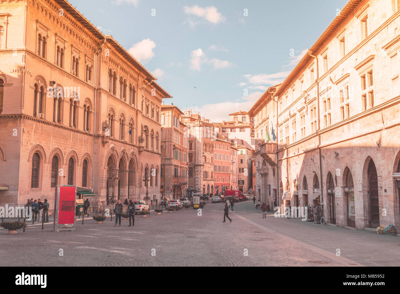 Downtown Perugia, Italy Stock Photo - Alamy
