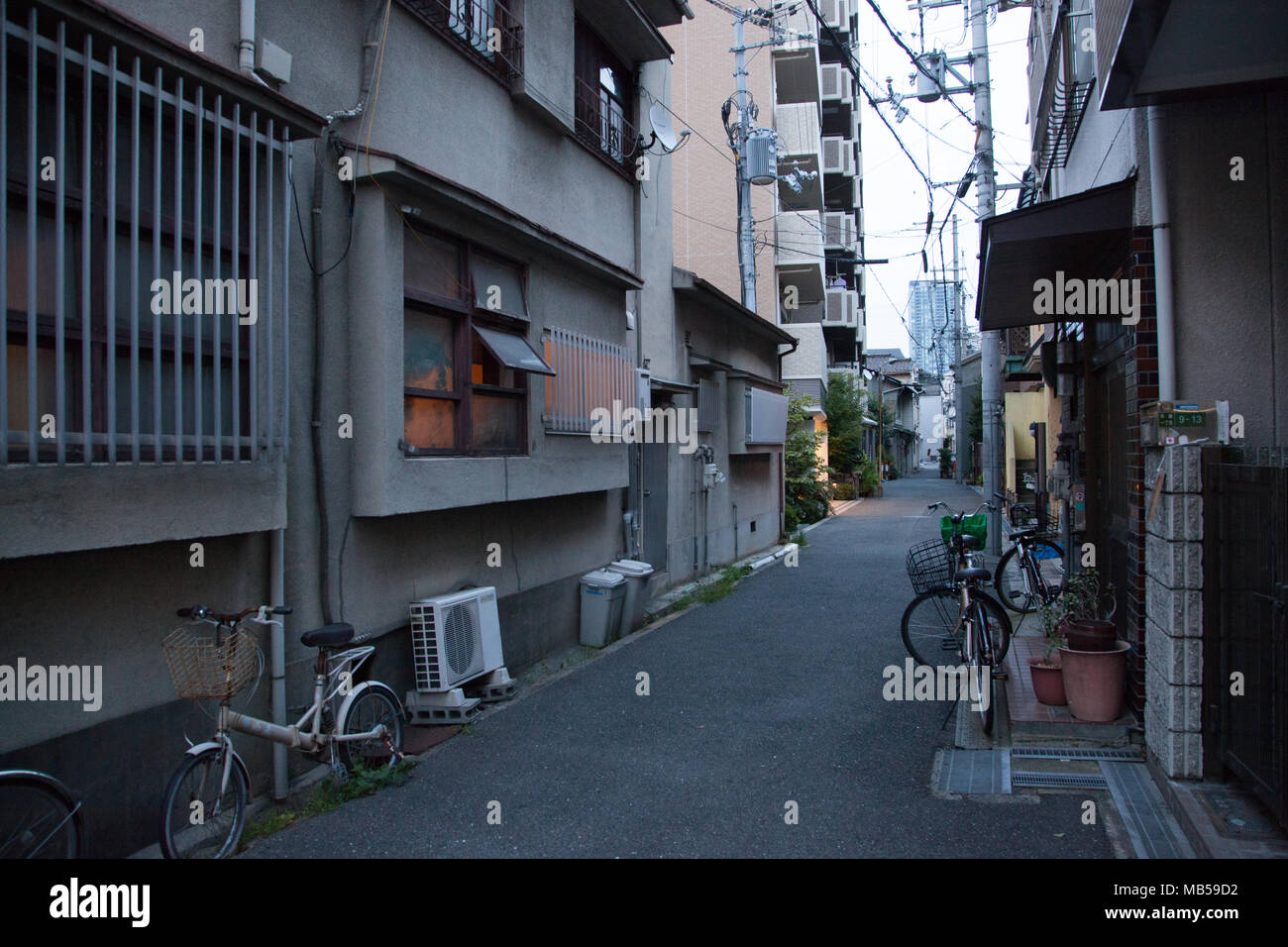 Street in Osaka, Japan Stock Photo - Alamy