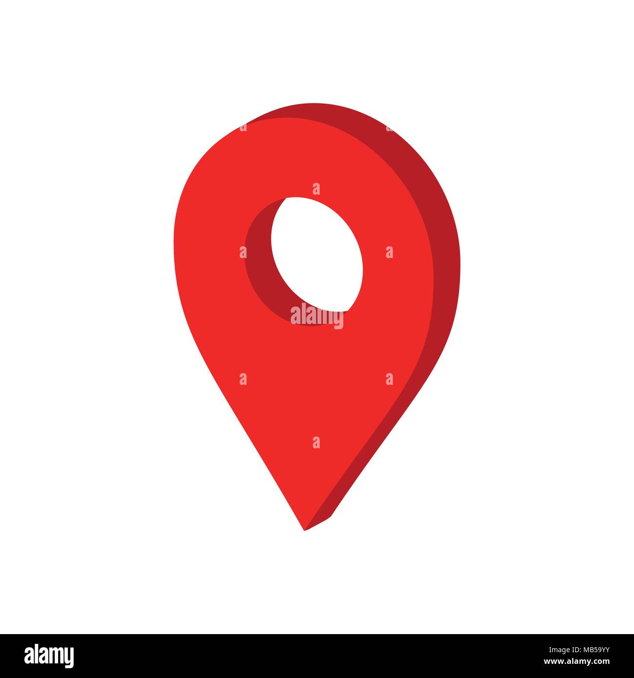 Point on map 3d Stock Vector Images - Alamy