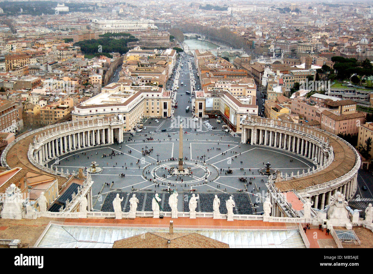 St Peter's Square Rome Stock Photo - Alamy