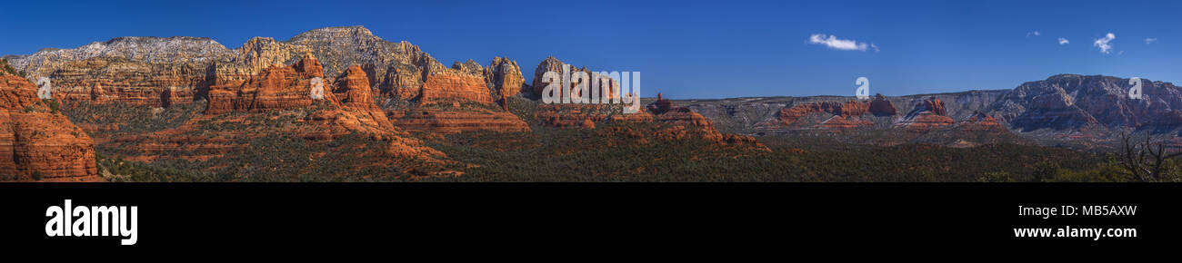 Red Rock Secret Mountain Wilderness panorama with Coffee Pot Rock, The ...