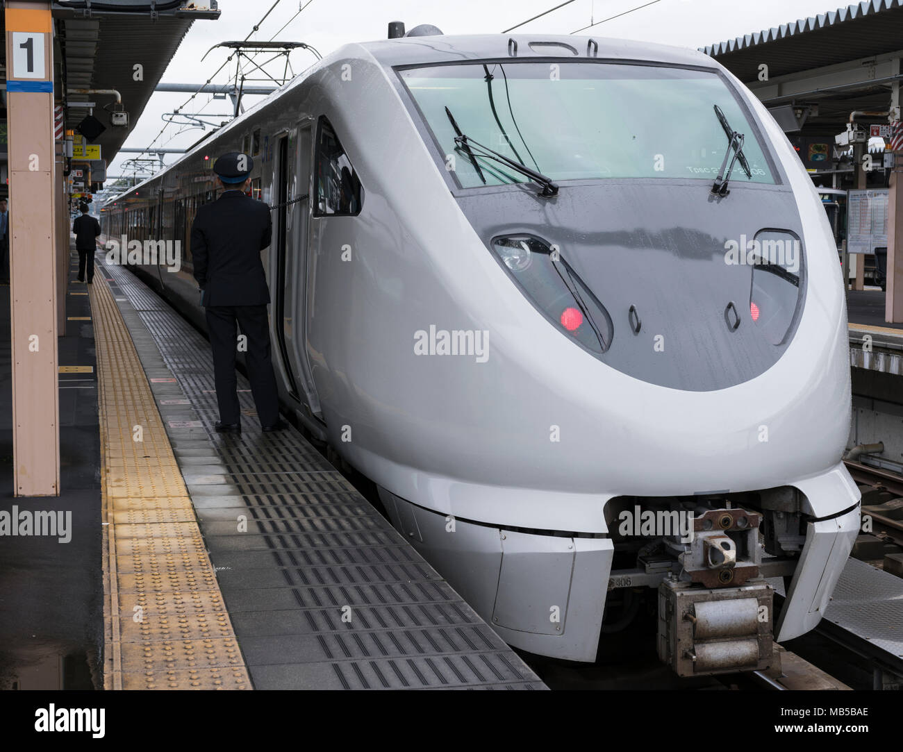 A Japan Rail (JR West) 289 Series Kounotori express train at ...