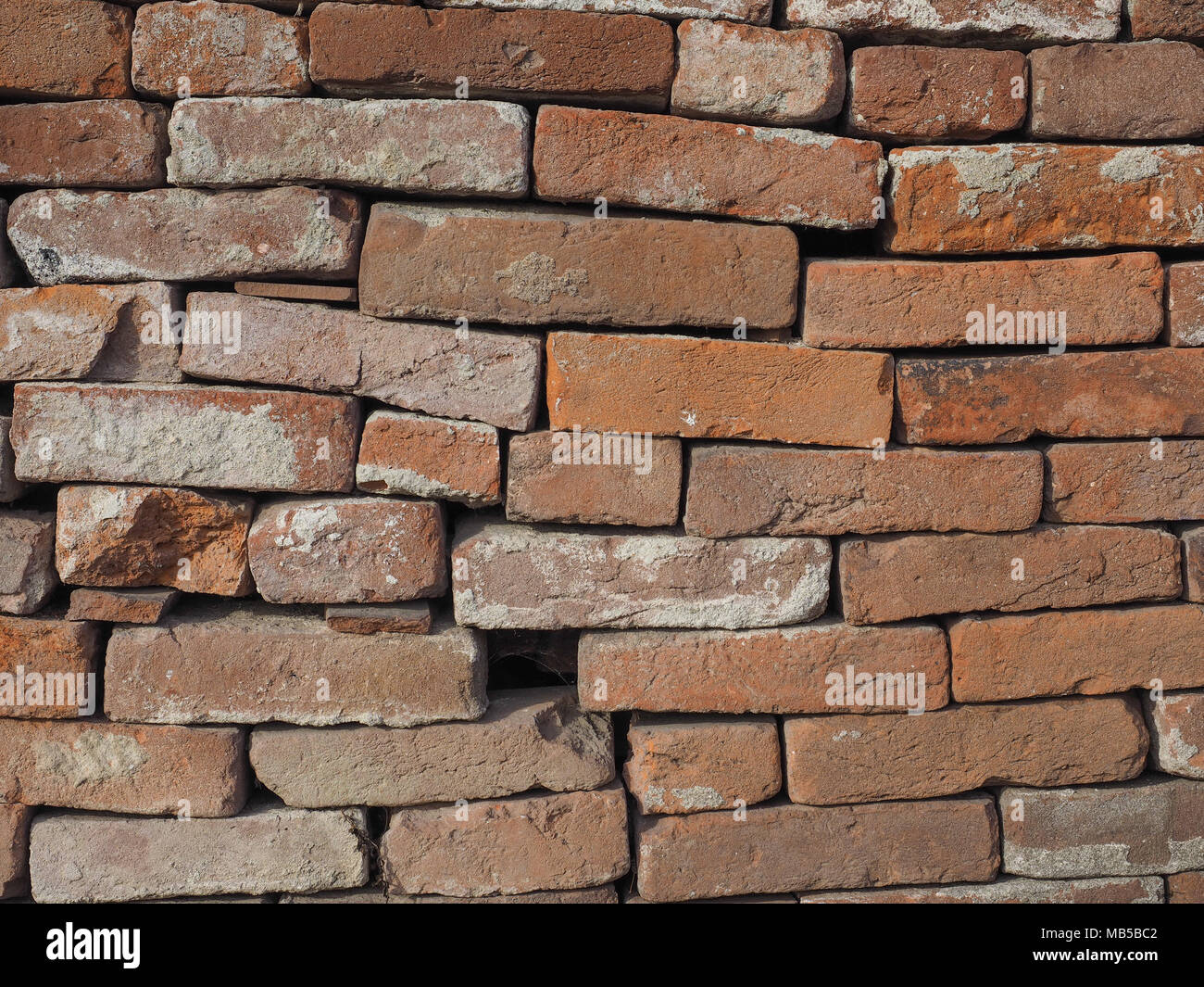 ancient brick wall useful as a background Stock Photo - Alamy