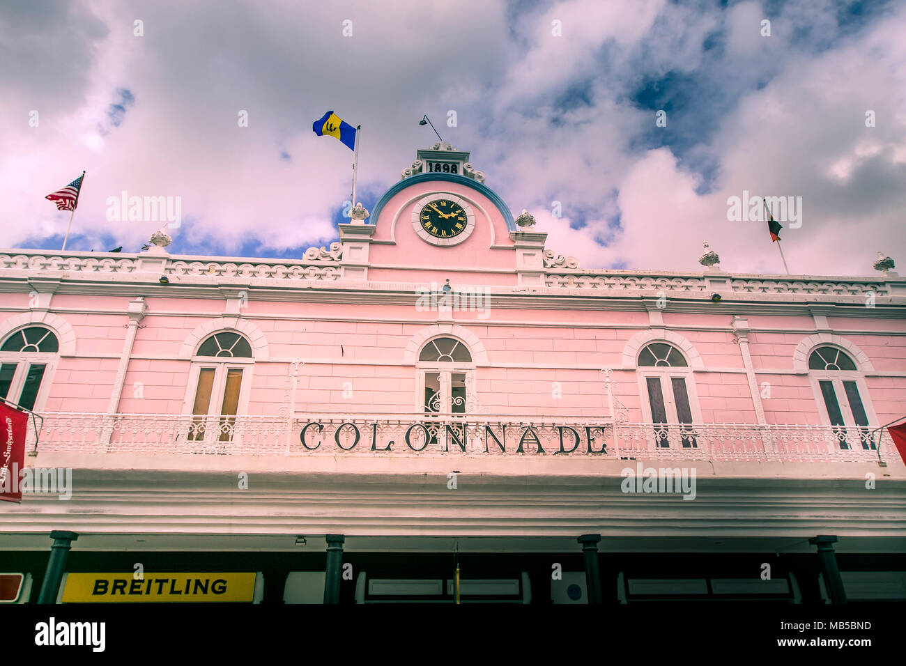 Colonial architecture in bridgetown barbados hi-res stock photography ...