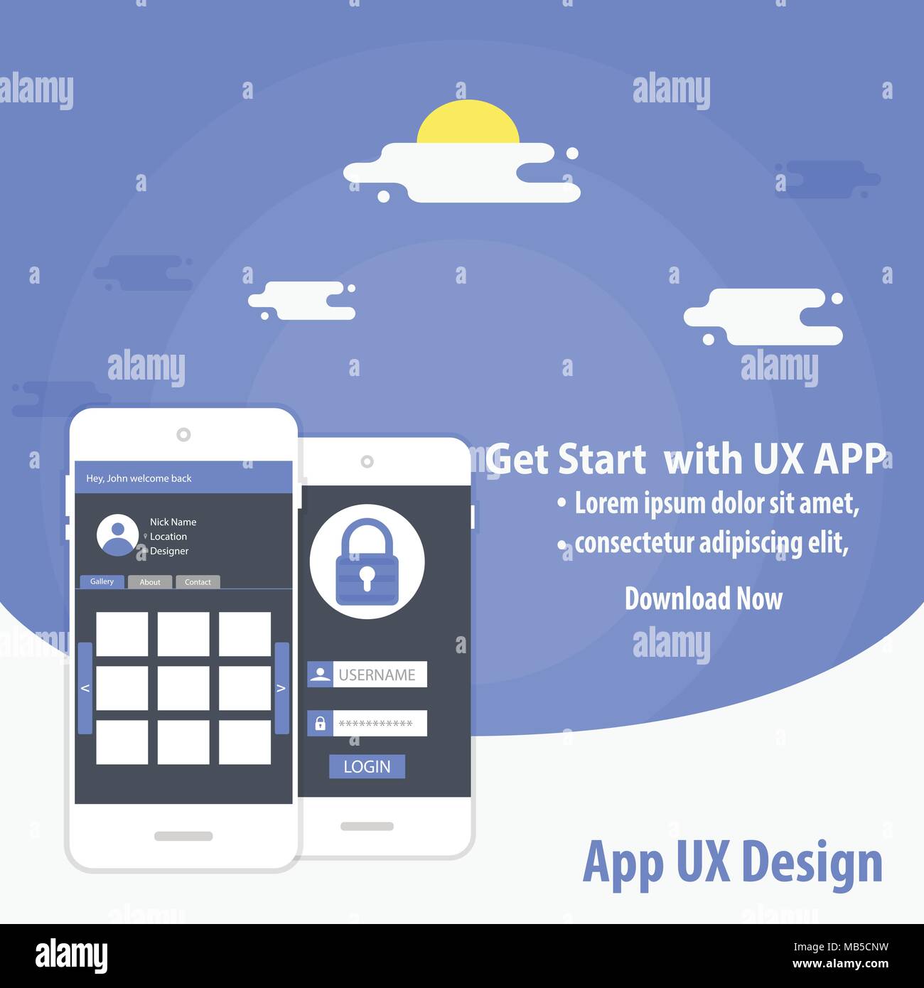 Mobile template hi-res stock photography and images - Alamy