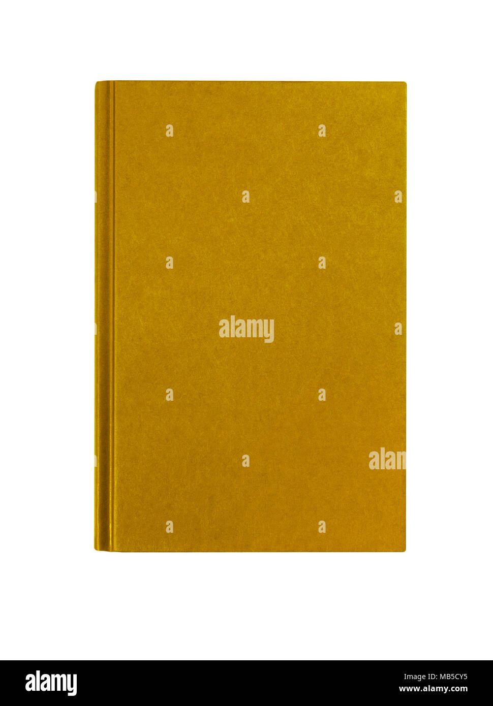 Manila yellow textbook front cover upright vertical isolated on white ...