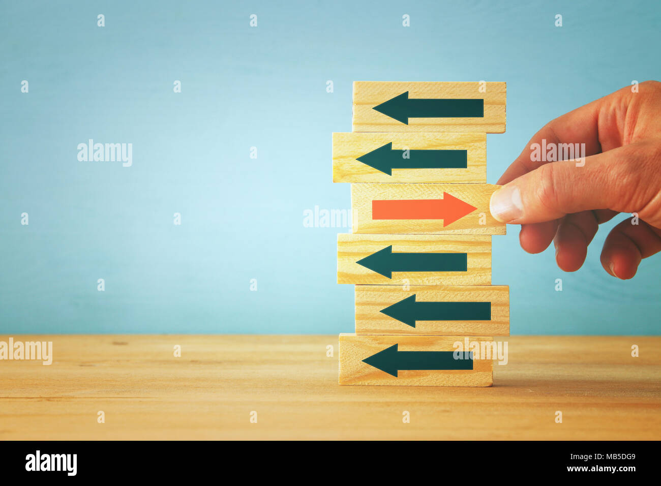 Hand choosing man from many hi-res stock photography and images - Alamy