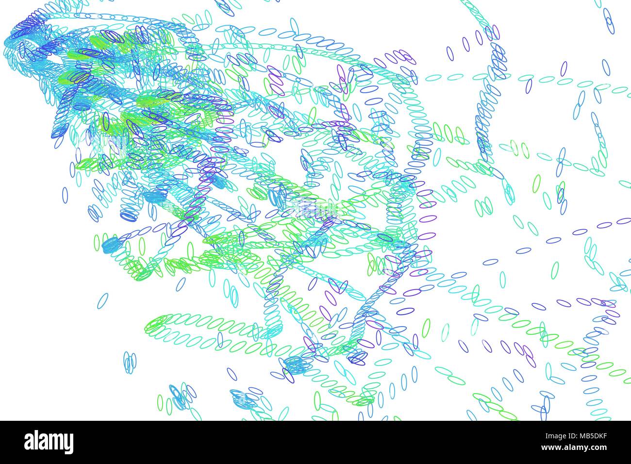 Color Abstract Motion Particle Or Random Pattern Generative Art Background Vector Illustration