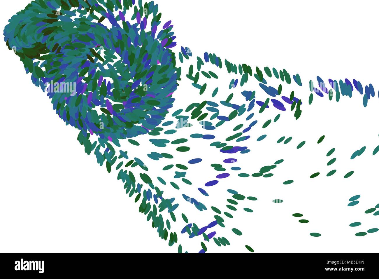 Color abstract motion, particle or random pattern generative art ...